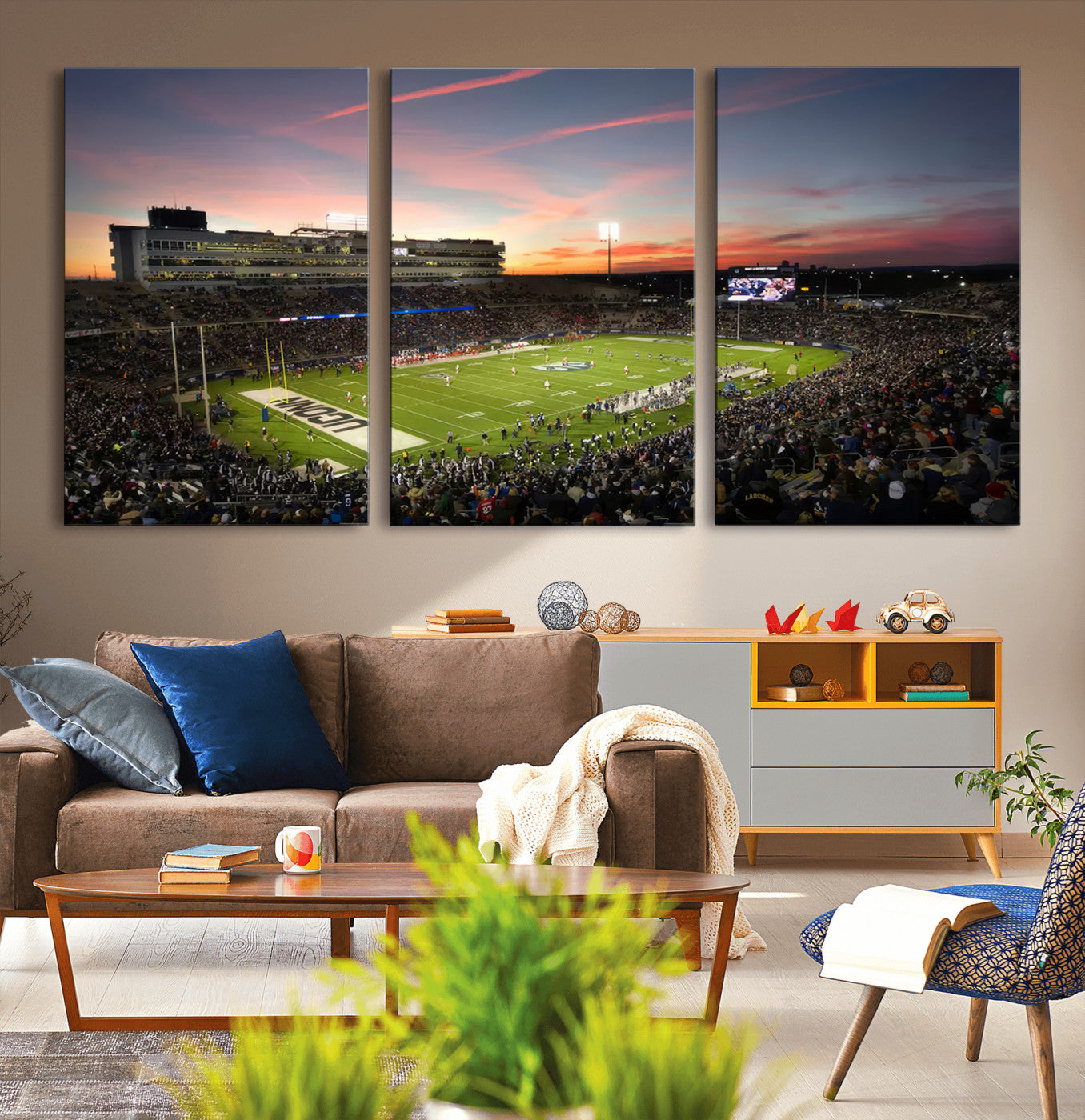 The University of Connecticut UCONN Huskies Football Team Print - East ...